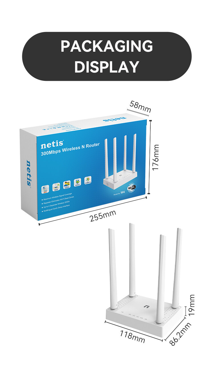 W4 | 300Mbps Multi-Mode Wireless Router