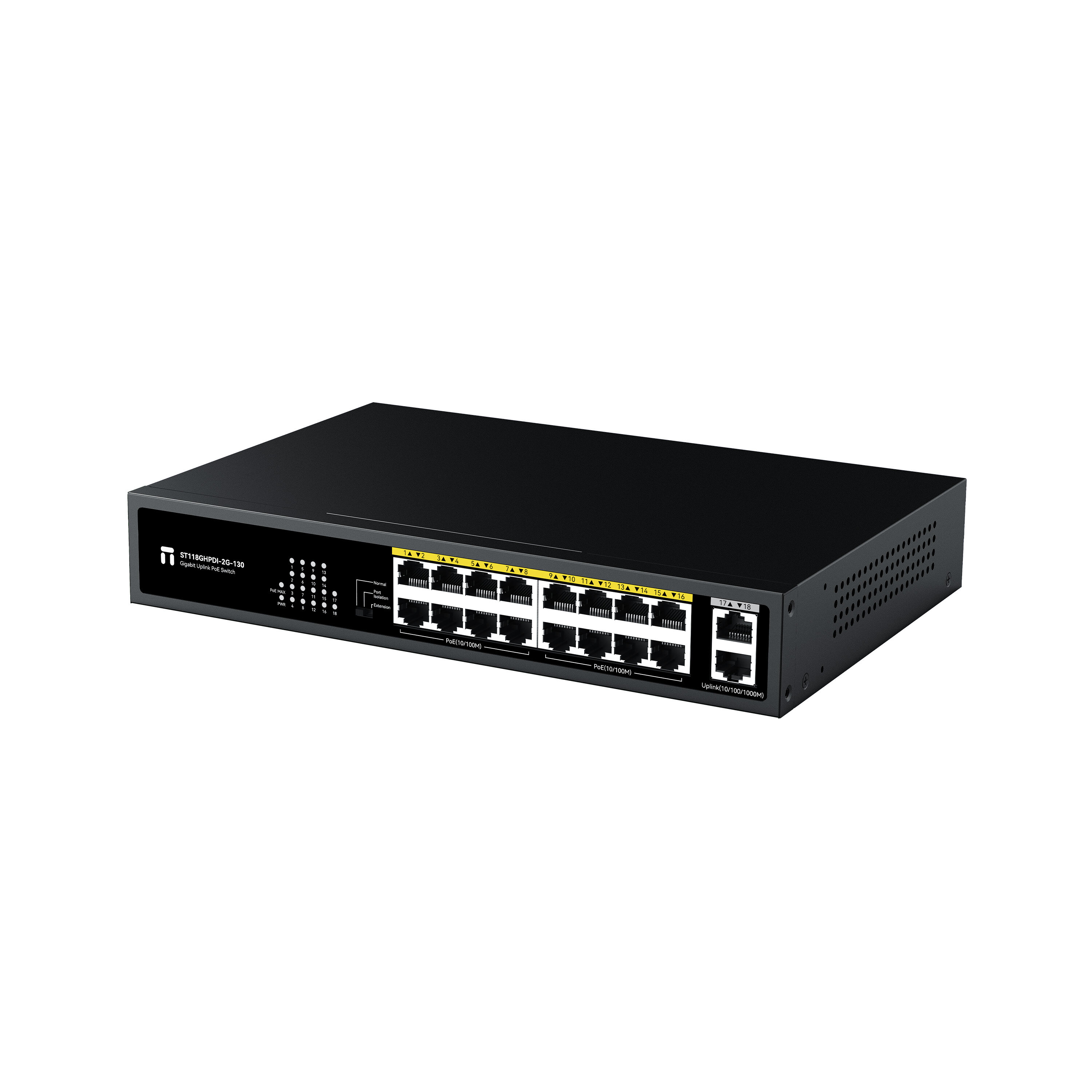 ST119GHPDI-2G1MS-250 | 16FE PoE+2GE Uplink + 2.5G SFP PoE Switch